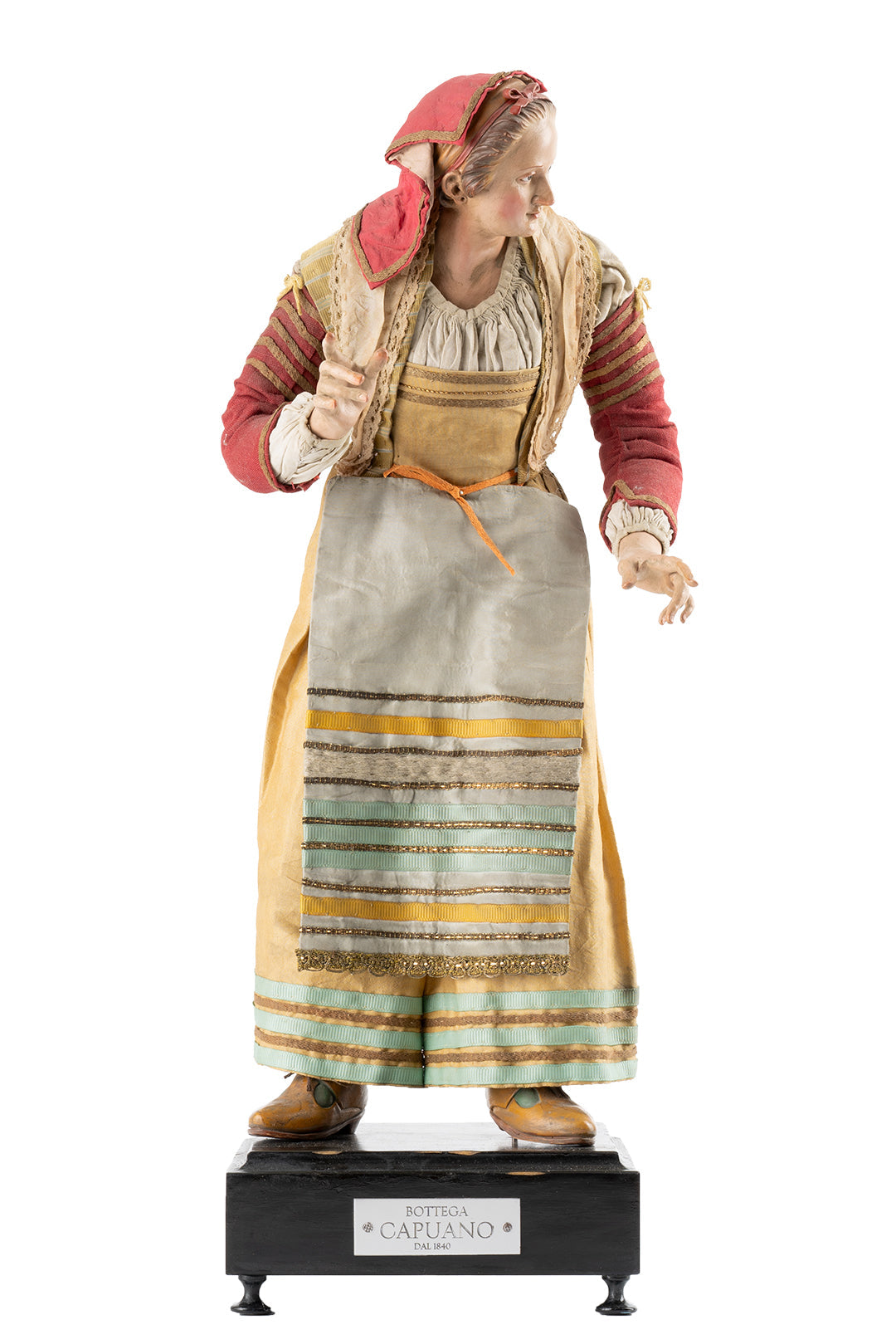 Donna nobile - Scultura presepiale in terracotta (40 cm) – Bottega Capuano